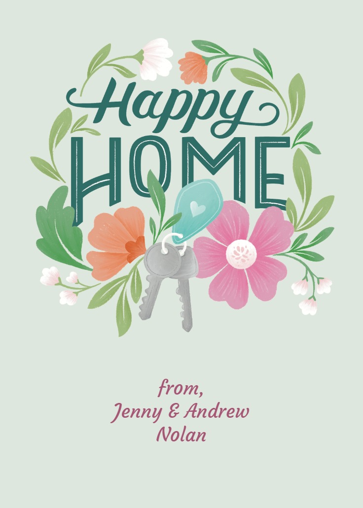 Blissful abode - New Home Card | Greetings Island