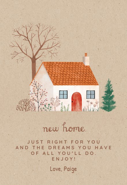 Country Charm - New Home Card (Free) | Greetings Island