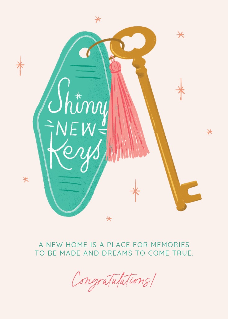 Gleaming fresh keys - Card for all occasions (Free) | Greetings Island