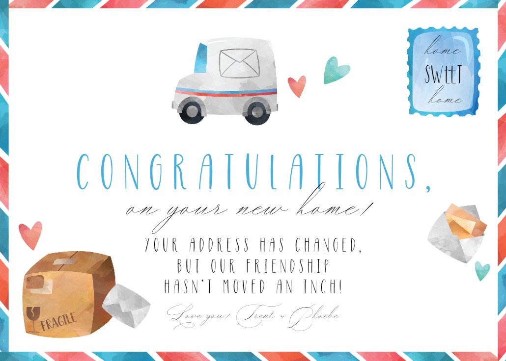 Mail - New Home Card (Free) | Greetings Island