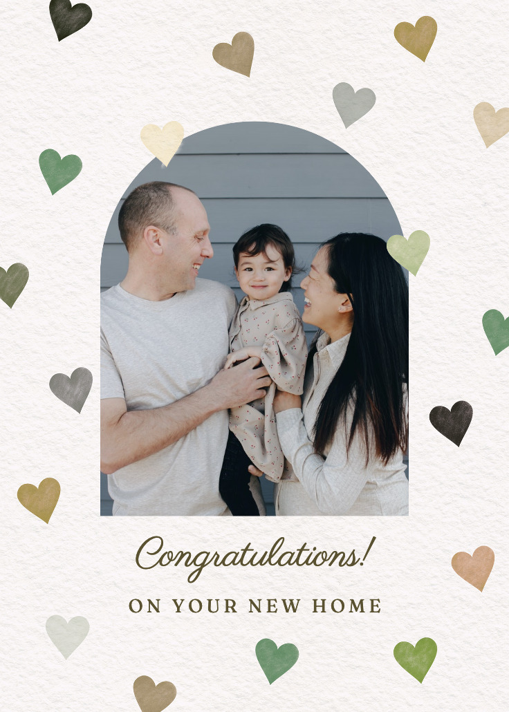 Simple Hearts - New Home Card (Free) | Greetings Island