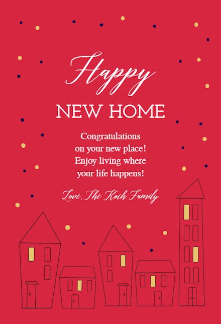 Welcoming Committee - New Home Card (Free) | Greetings Island