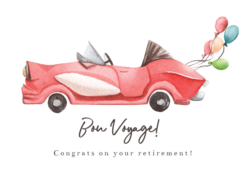 Convertible - Retirement Card | Greetings Island