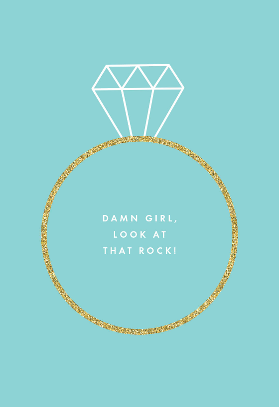 Ring Bling - Free Wedding Congratulations Card | Greetings Island