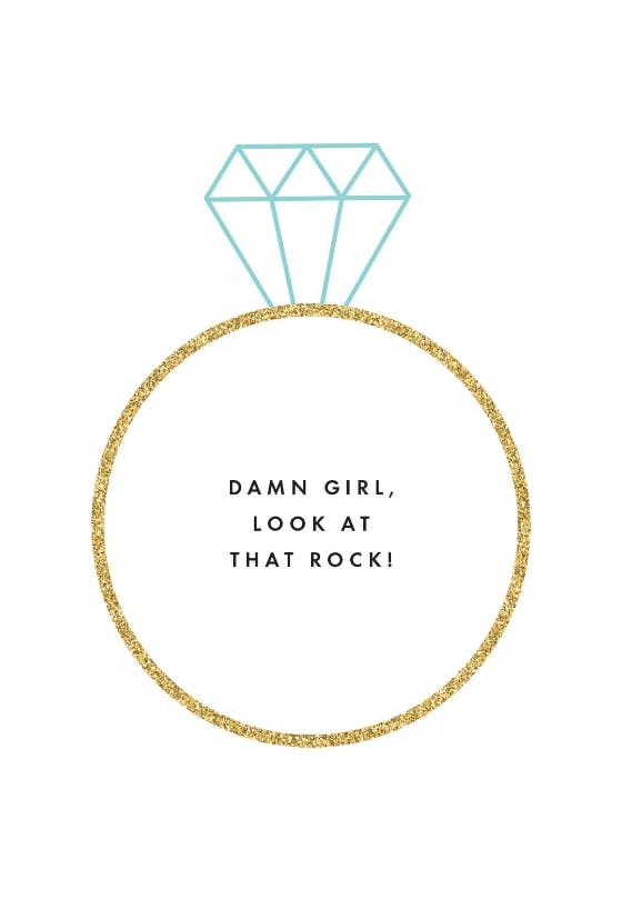 Ring Bling - Free Wedding Congratulations Card | Greetings Island