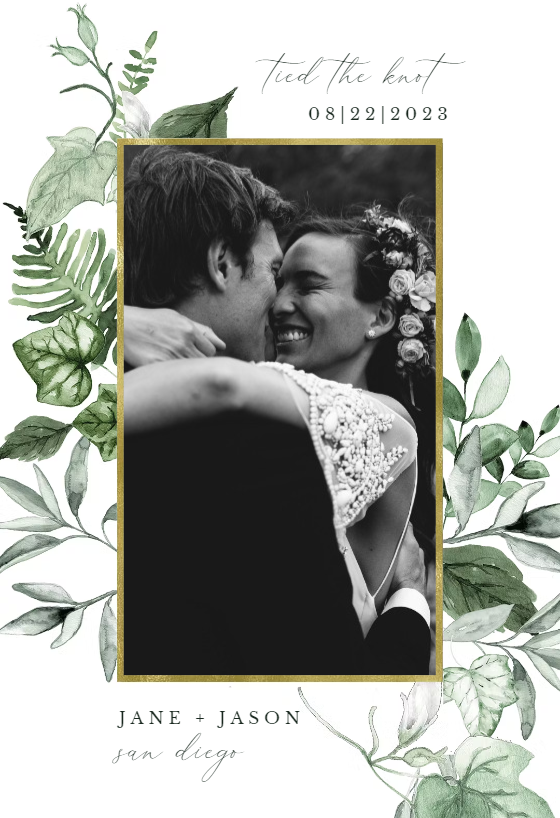 First Frame - Tarjeta De Boda | Greetings Island