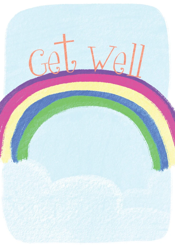 Get Well Rainbow - Get Well Soon Card (Free) | Greetings Island