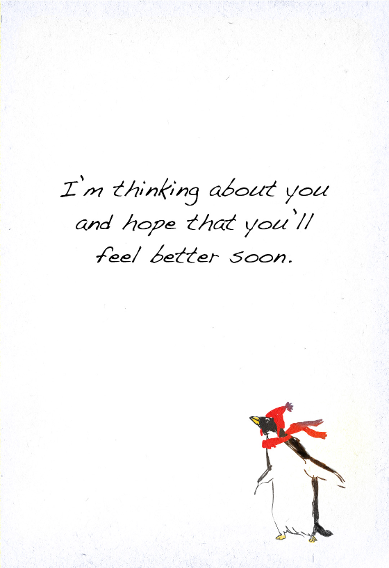 Penguin - Get Well Soon Card (Free) | Greetings Island