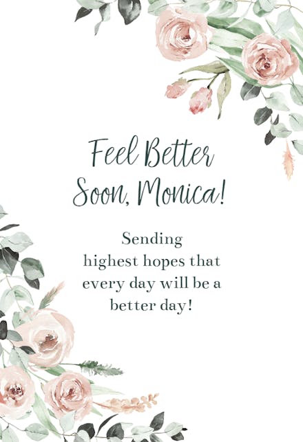 Rosey Roses - Get Well Soon Card | Greetings Island