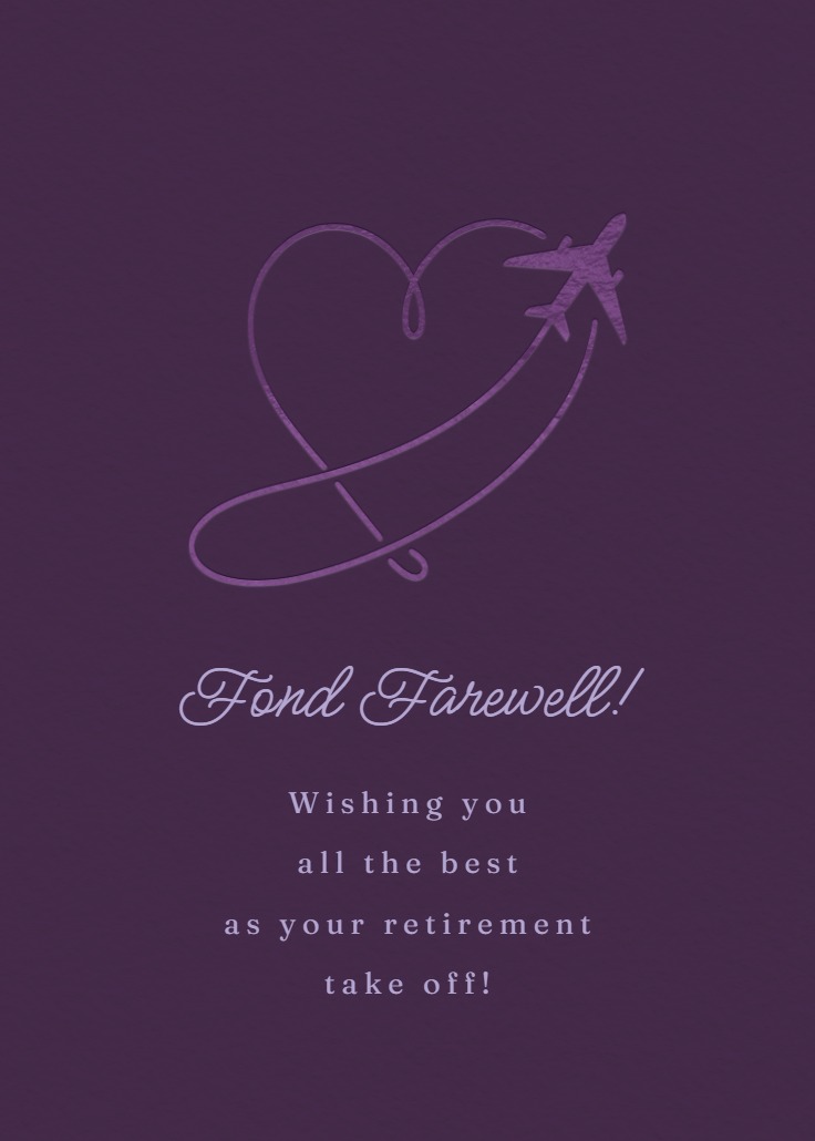 Flying Foil - Farewell Card | Greetings Island