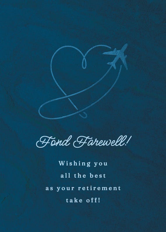 Flying Foil - Farewell Card | Greetings Island