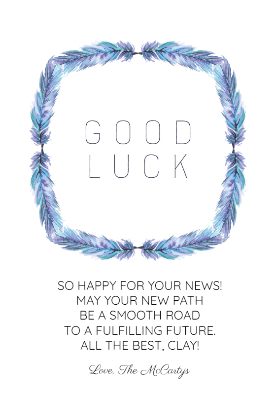 Lovely Luck - Good Luck Card (Free) | Greetings Island