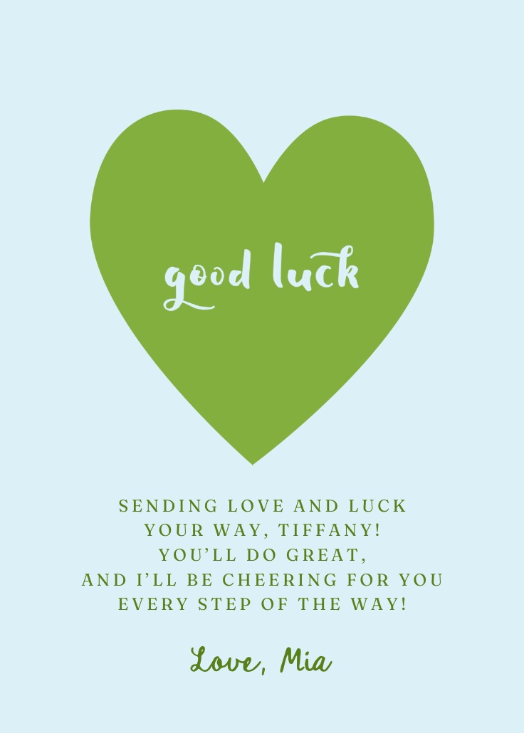 Lovely Luck - Good Luck Card (Free) | Greetings Island