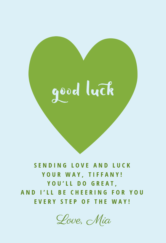 Lovely Luck - Good Luck Card (Free) | Greetings Island