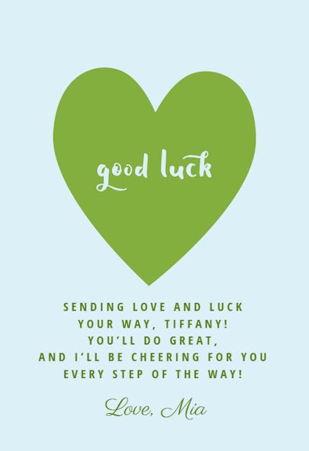 Lovely Luck - Good Luck Card (Free) | Greetings Island