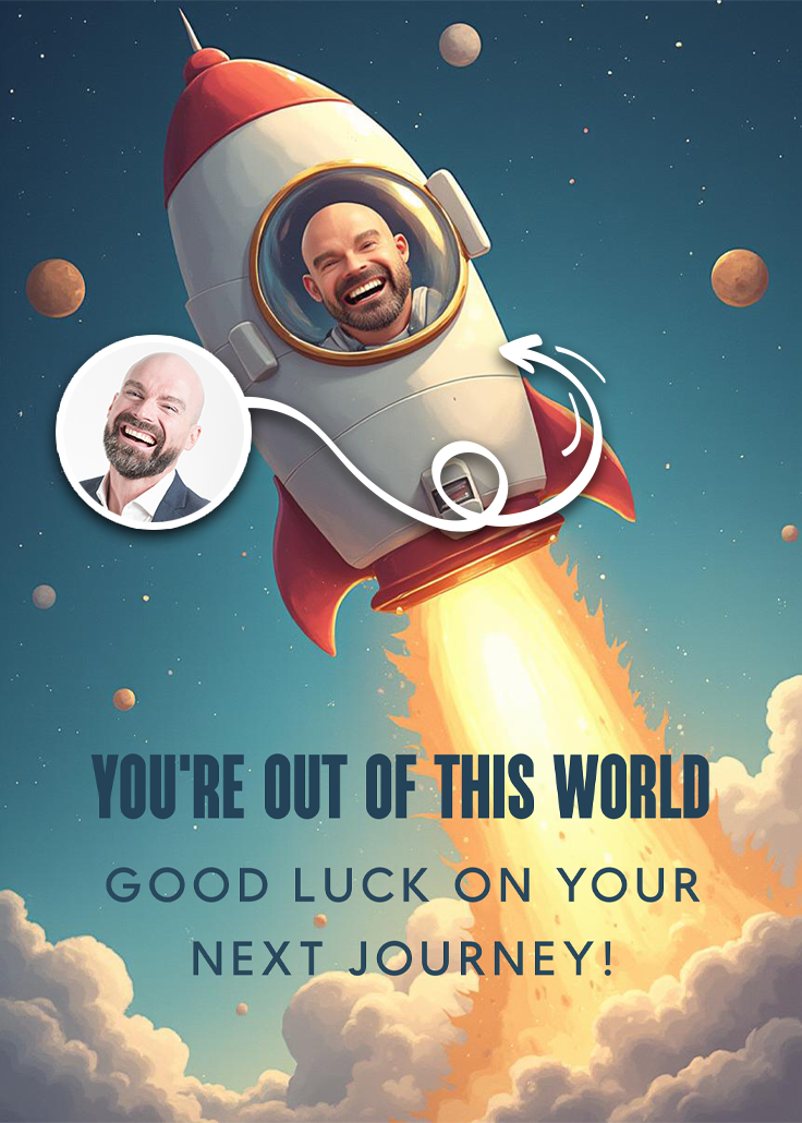 Out of this World - Farewell Card | Greetings Island