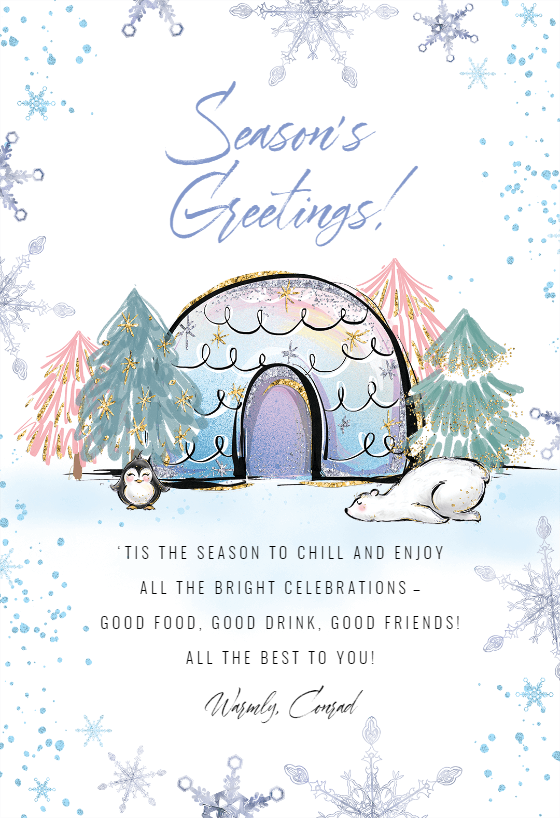 Chill Out - Christmas Card (Free) | Greetings Island