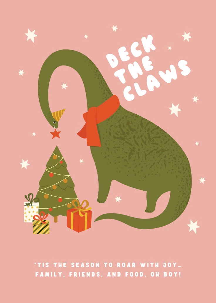Deck the Claws - Christmas Card | Greetings Island