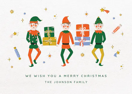 Elf Dance - Christmas Card (Free) | Greetings Island