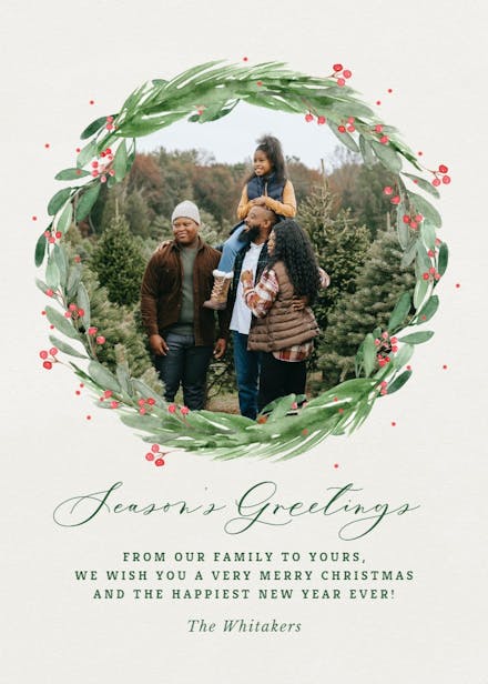 Festive Family - Christmas Card | Greetings Island