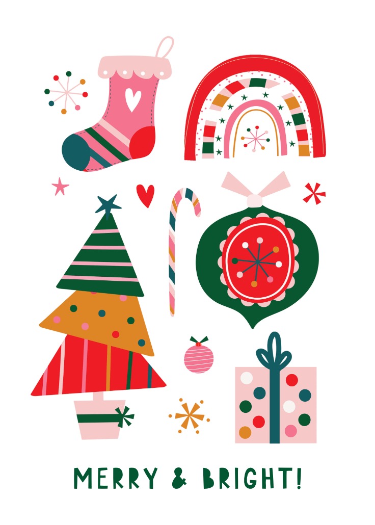 Holiday elements - Christmas Card | Greetings Island