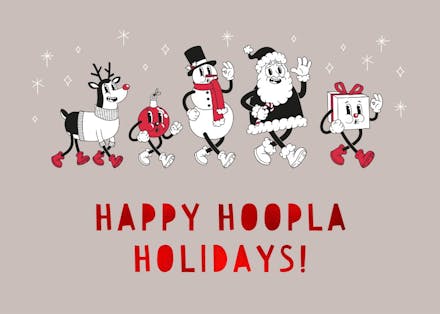 Holiday Hoopla - Christmas Card | Greetings Island