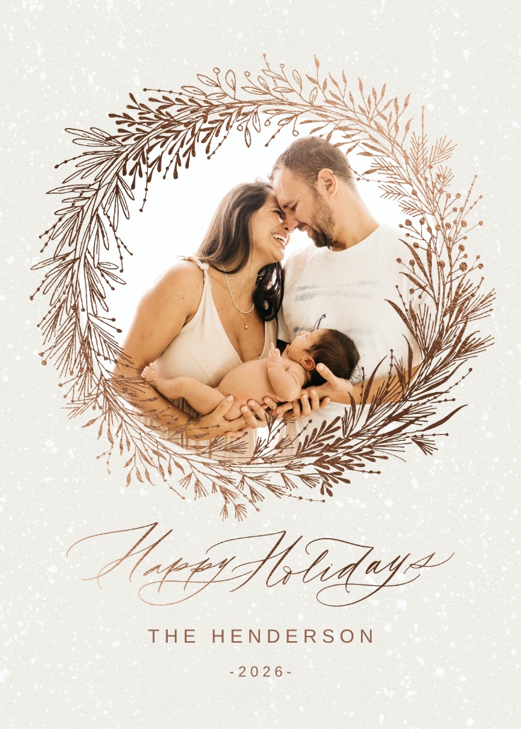 Holiday wreath - Christmas Card | Greetings Island