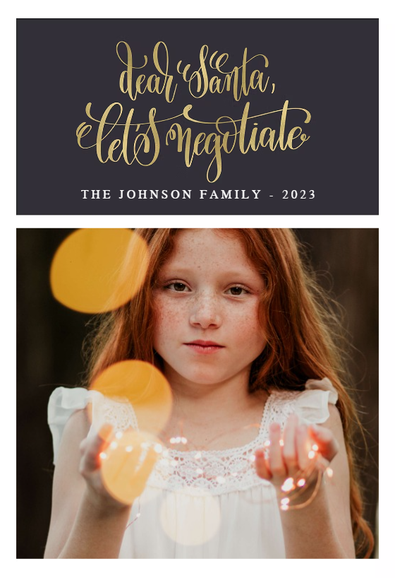 Lets Negotiate - Christmas Card (Free) | Greetings Island