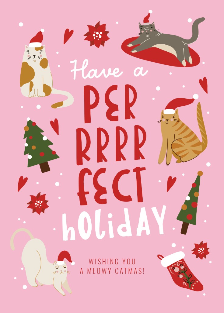 Meowy Catmas - Christmas Card (Free) | Greetings Island