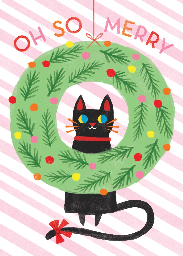 Merry cat - Christmas Card | Greetings Island