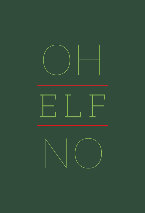 Oh Elf No - Christmas Card (Free) | Greetings Island