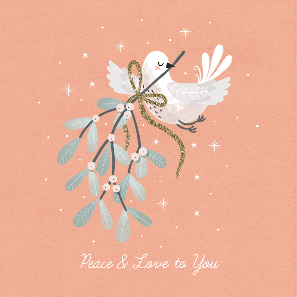 Peace & Love - Christmas Card (Free) | Greetings Island