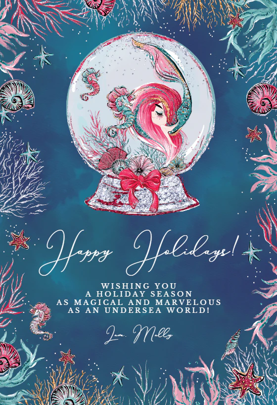 Undersea Fantasy - Christmas Card (Free) | Greetings Island