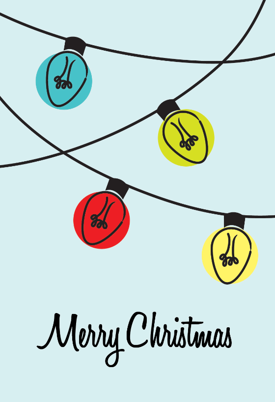 Xmas Lights - Christmas Card (Free) | Greetings Island