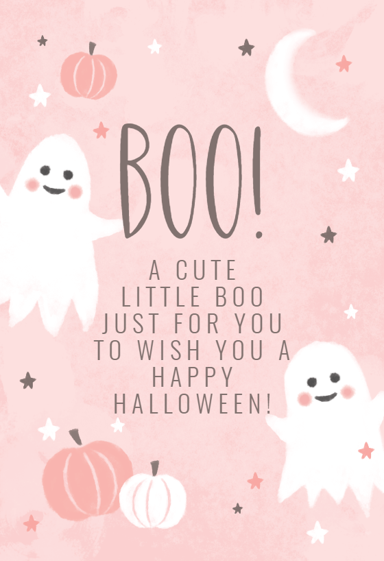 Cute Boo - Halloween Card | Greetings Island