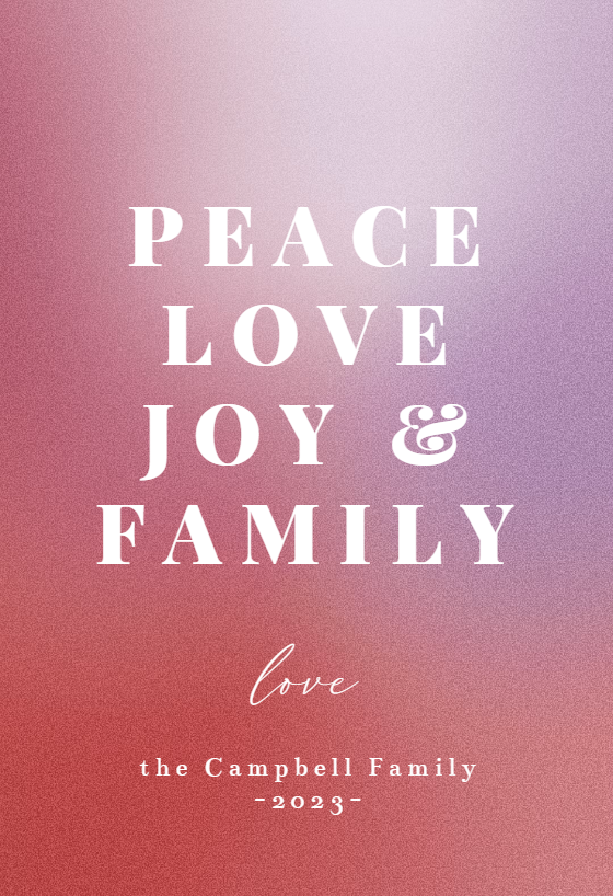 Aesthetic Gradient - Christmas Card (Free) | Greetings Island