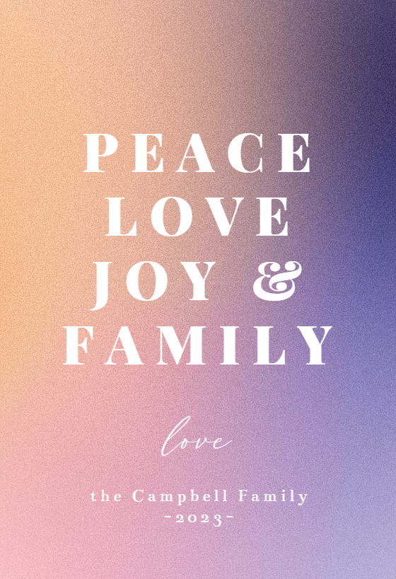 Aesthetic Gradient - Christmas Card (Free) | Greetings Island