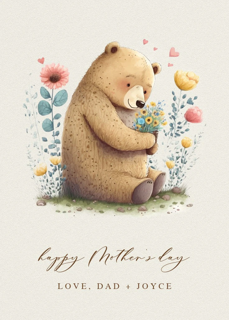 Bear mom - Mother's Day Card (Free) | Greetings Island