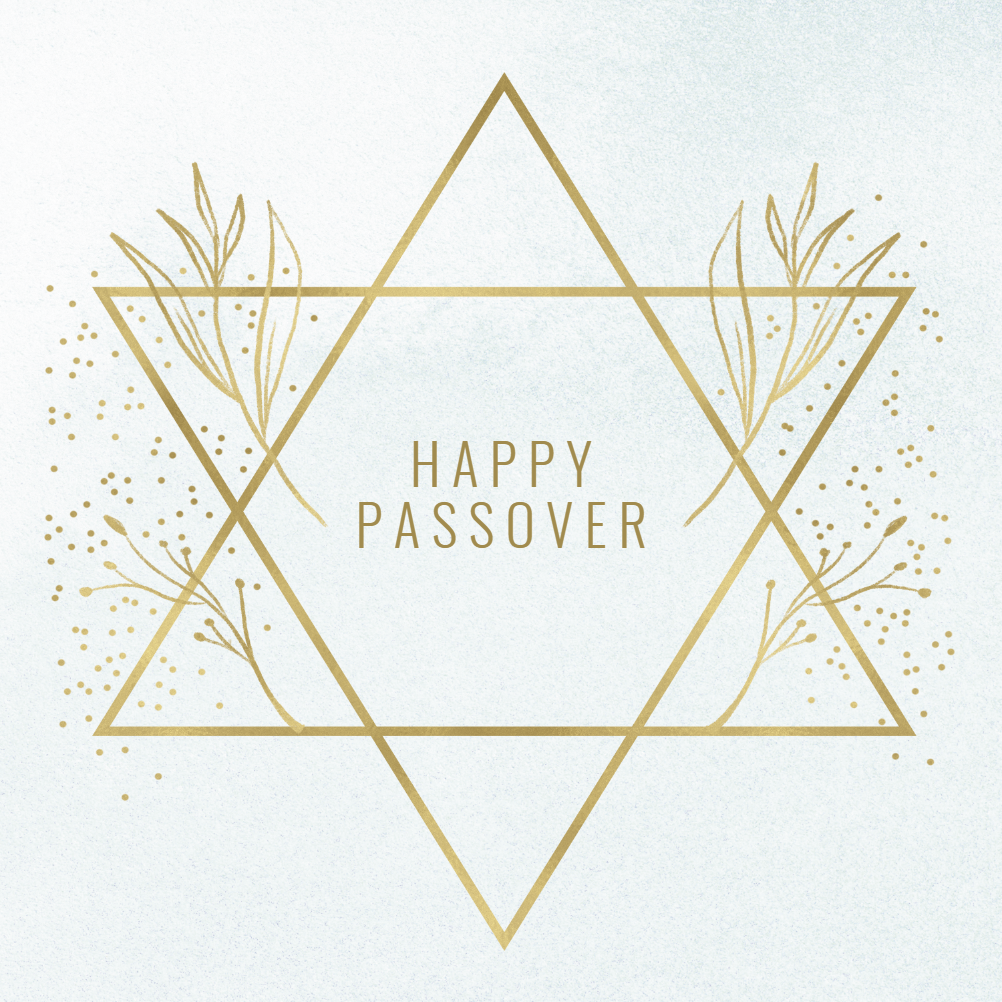 Passover Blooms Pattern - Passover Card | Greetings Island