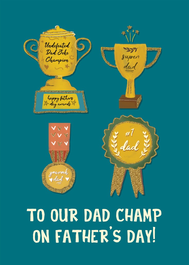 Champion dad - Father's Day Card (Free) | Greetings Island