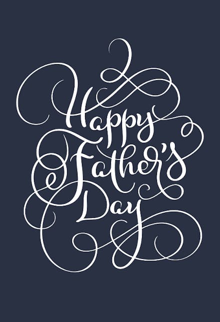 Father's Day Calligraphy - Father's Day Card | Greetings Island