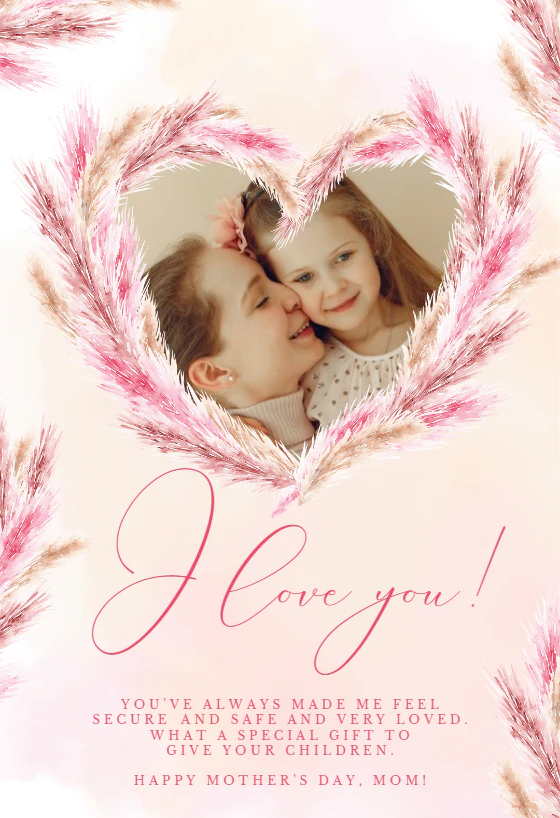Heart Shape - Mother's Day Card | Greetings Island