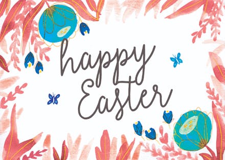Floral Easter - Easter Card (Free) | Greetings Island