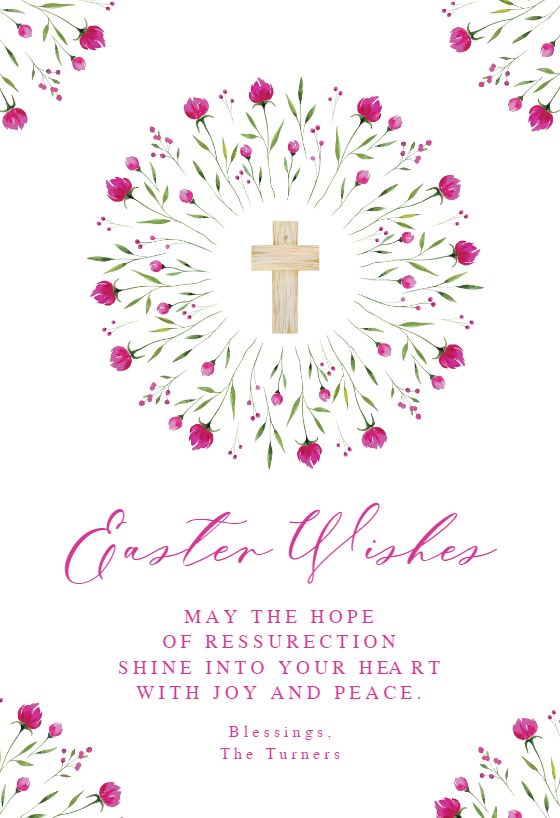 Flower Circle - Easter Card (Free) | Greetings Island