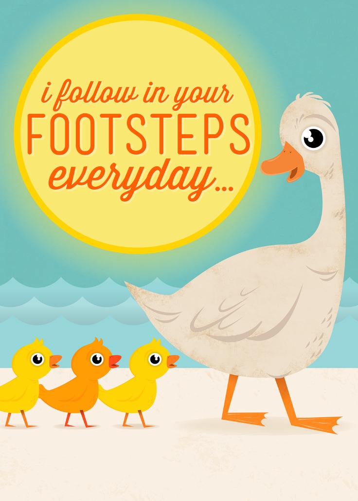 Follow Your Footsteps - Mother's Day Card | Greetings Island