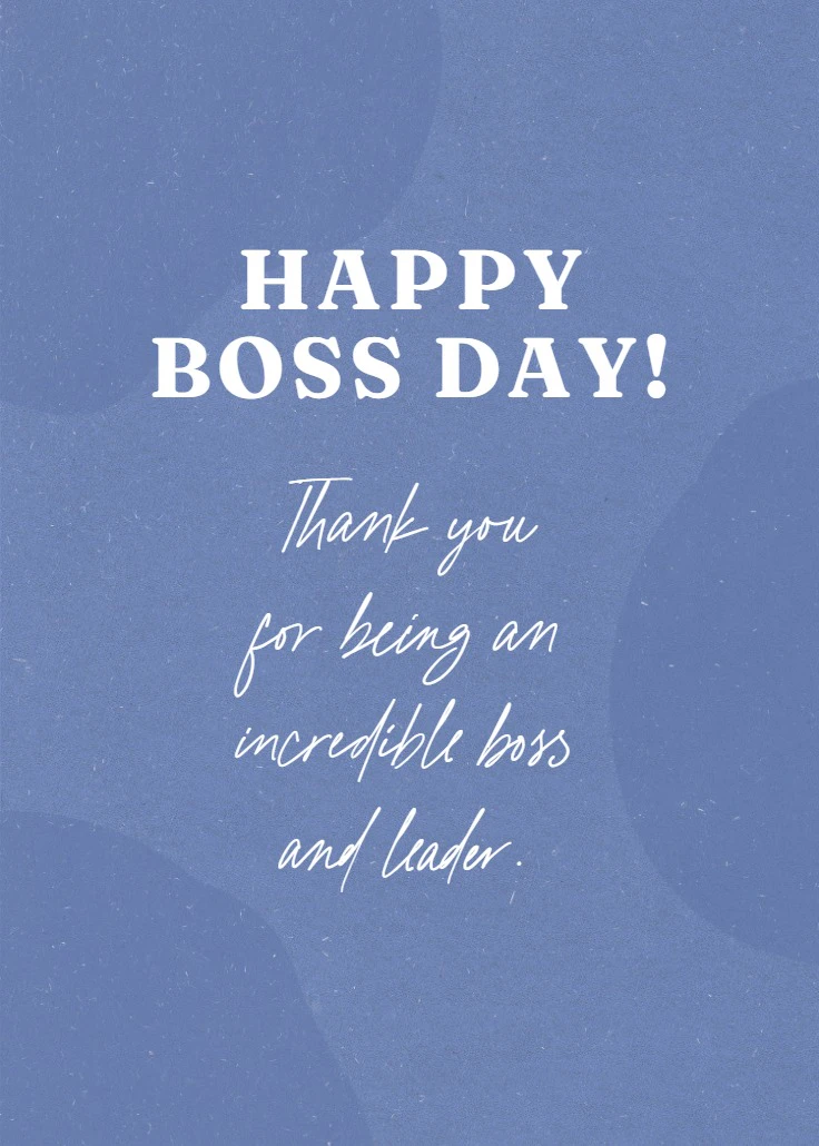 Free Printable Boss Day Cards | Greetings Island