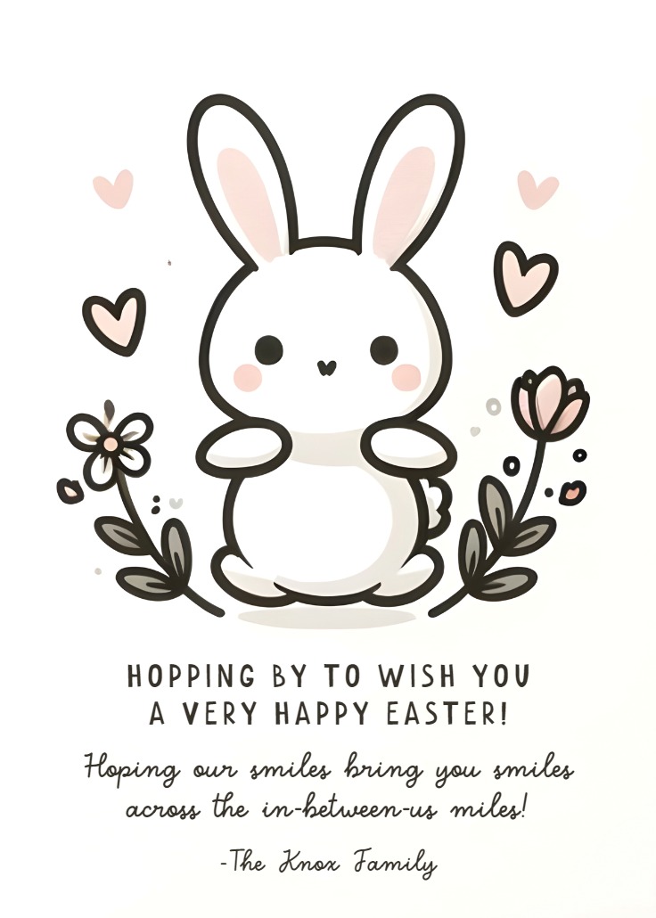 Just Hopping - Easter Card | Greetings Island