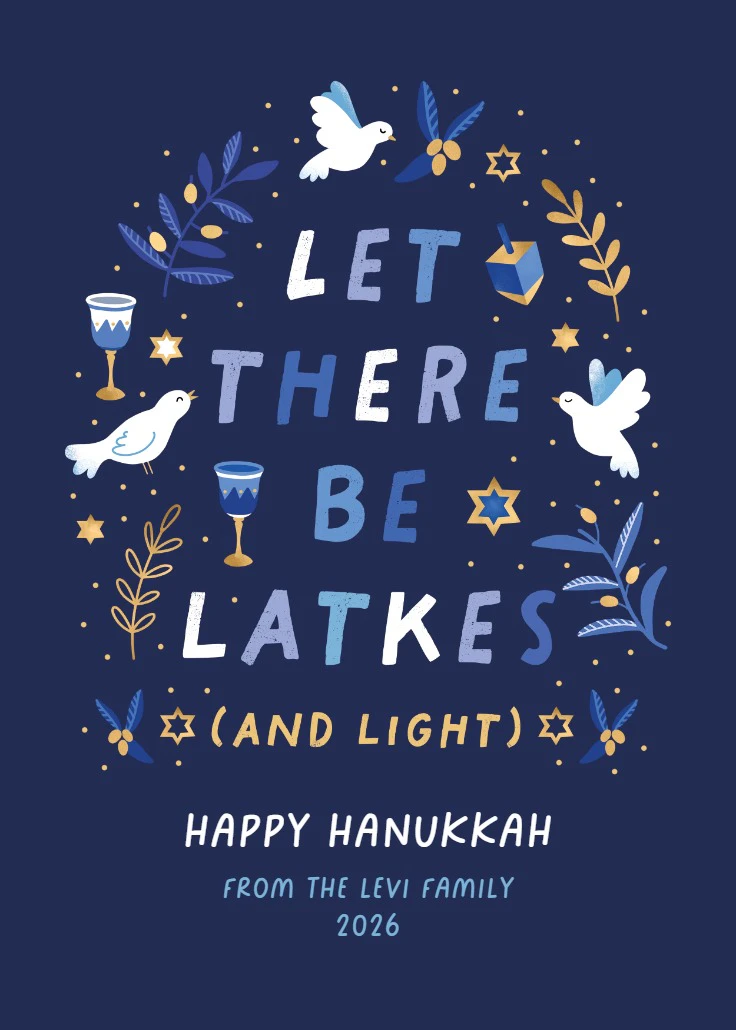 Let There Be Latkes - Hanukkah Card | Greetings Island