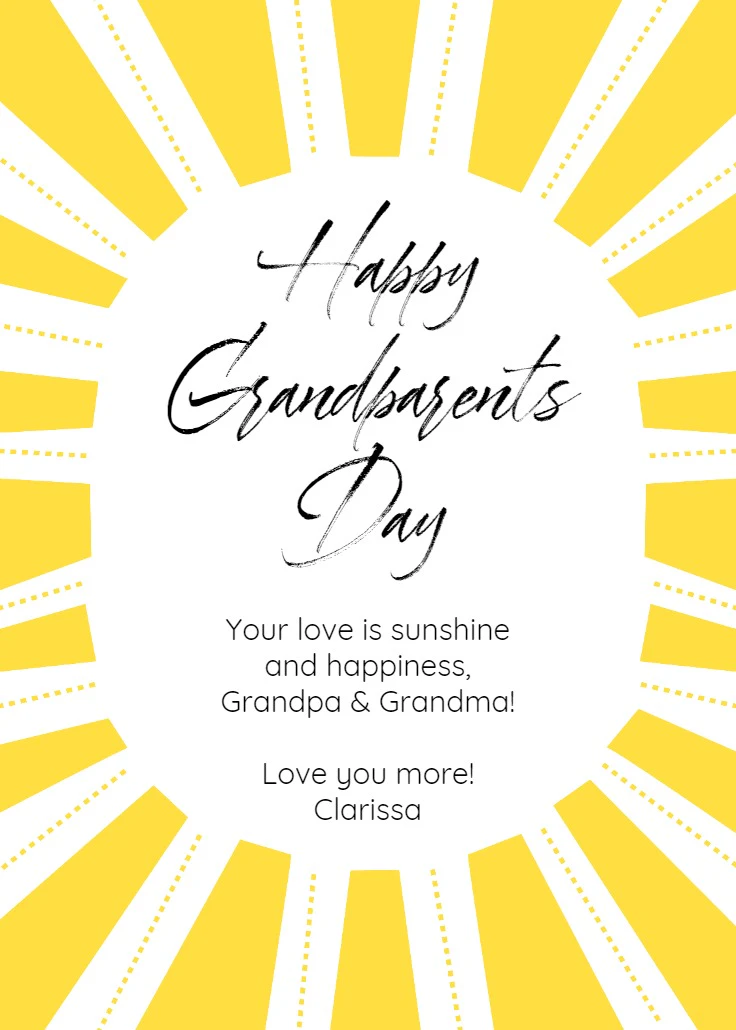 LoveShine - Grandparents Day Card (Free) | Greetings Island