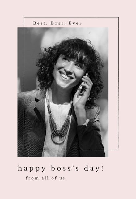 Lux Photo Frame - Boss Day Card | Greetings Island